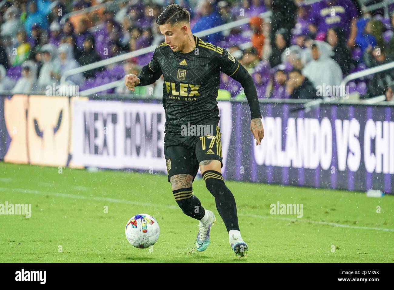 Orlando, Florida, USA, April 2, 2022, LAFC forward Brian Rodriguez #17 ...