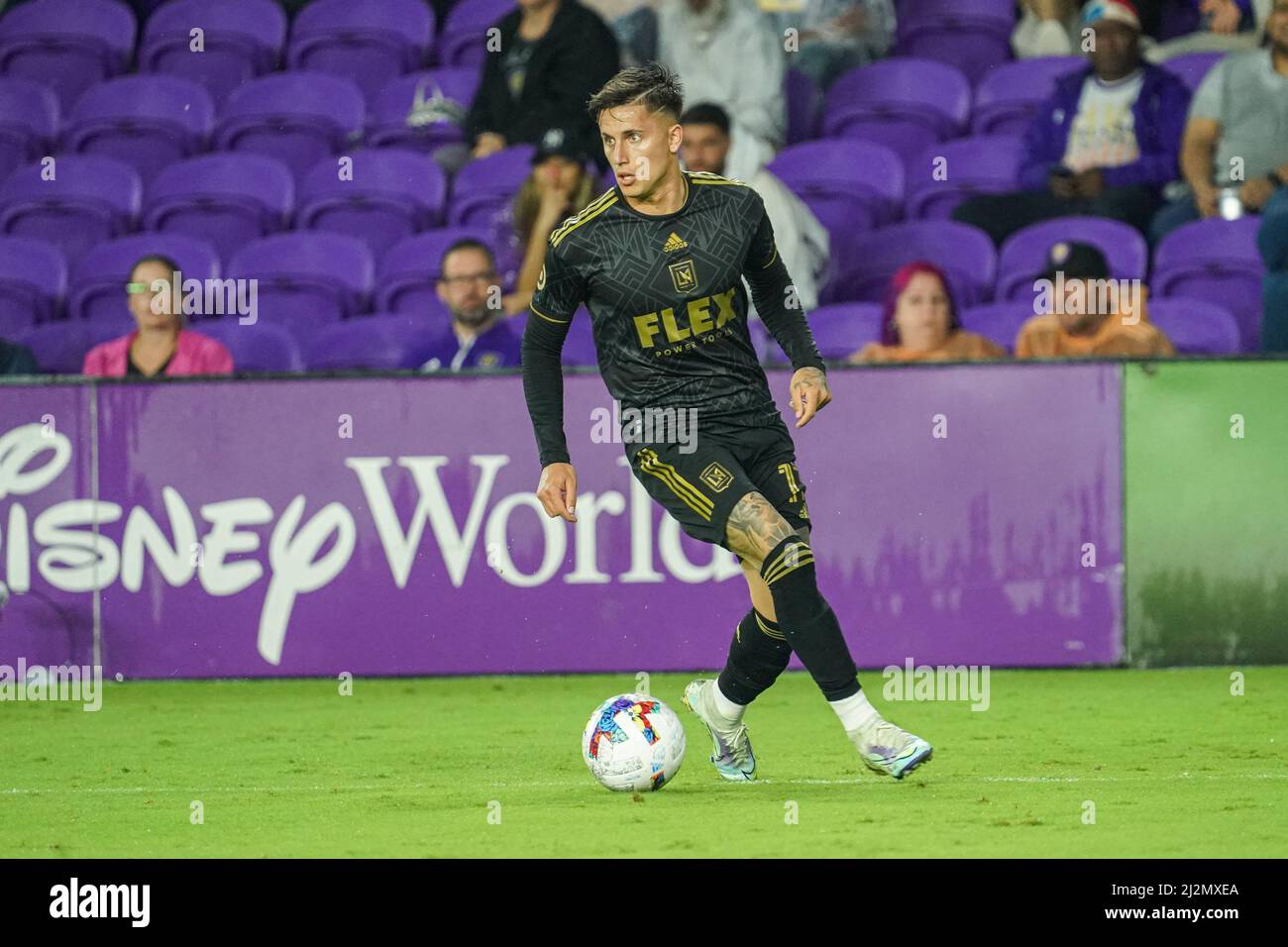 Orlando, Florida, USA, April 2, 2022, LAFC forward Brian Rodriguez #17 ...