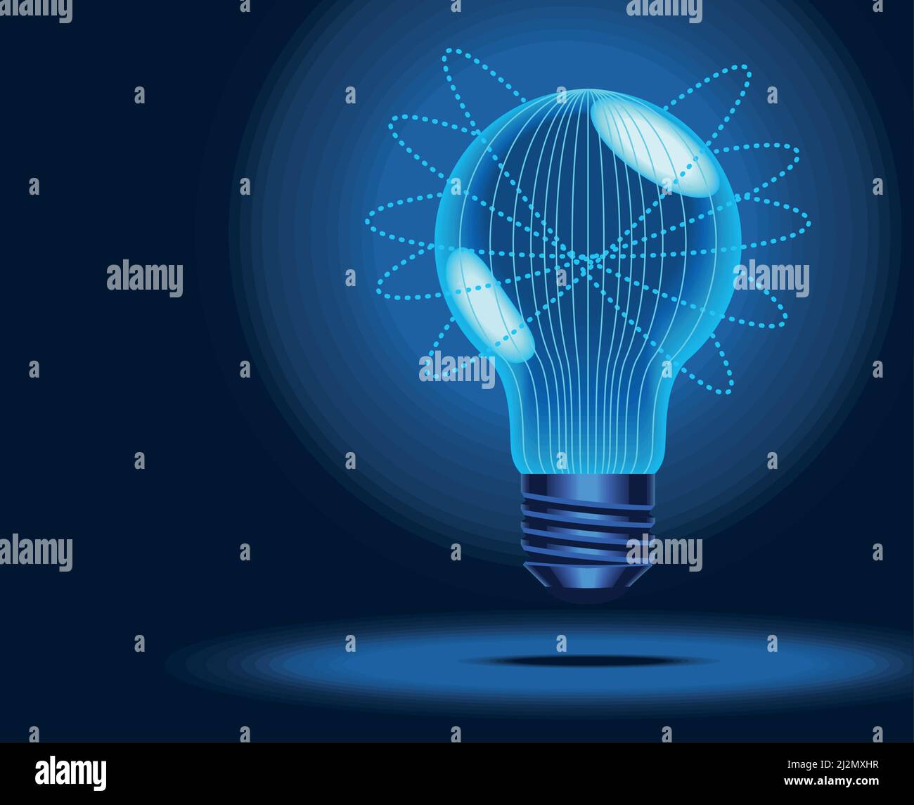 bulb light realistic tech Stock Vector Image & Art - Alamy