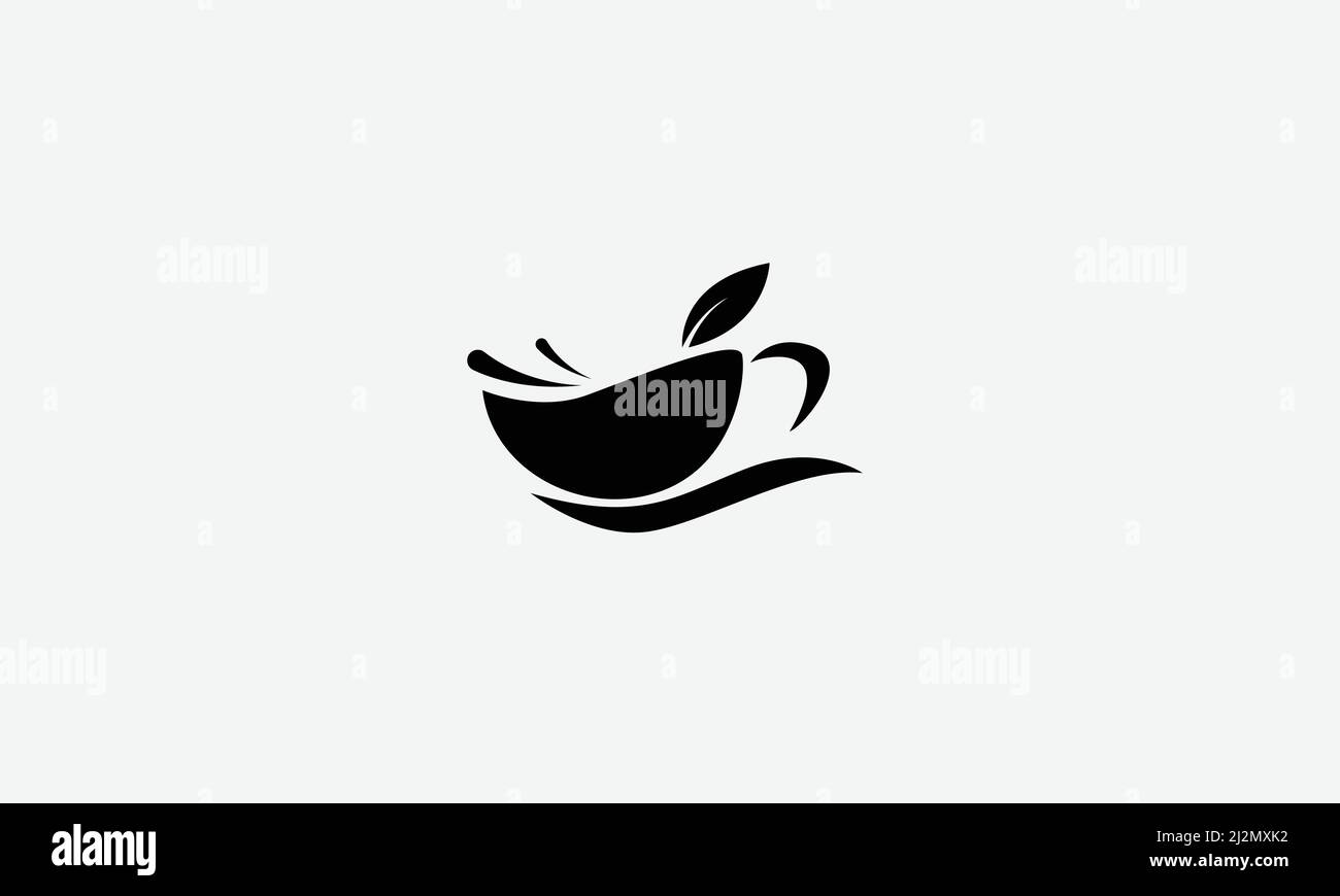 Tea coffee vector logo design Stock Vector Image & Art - Alamy