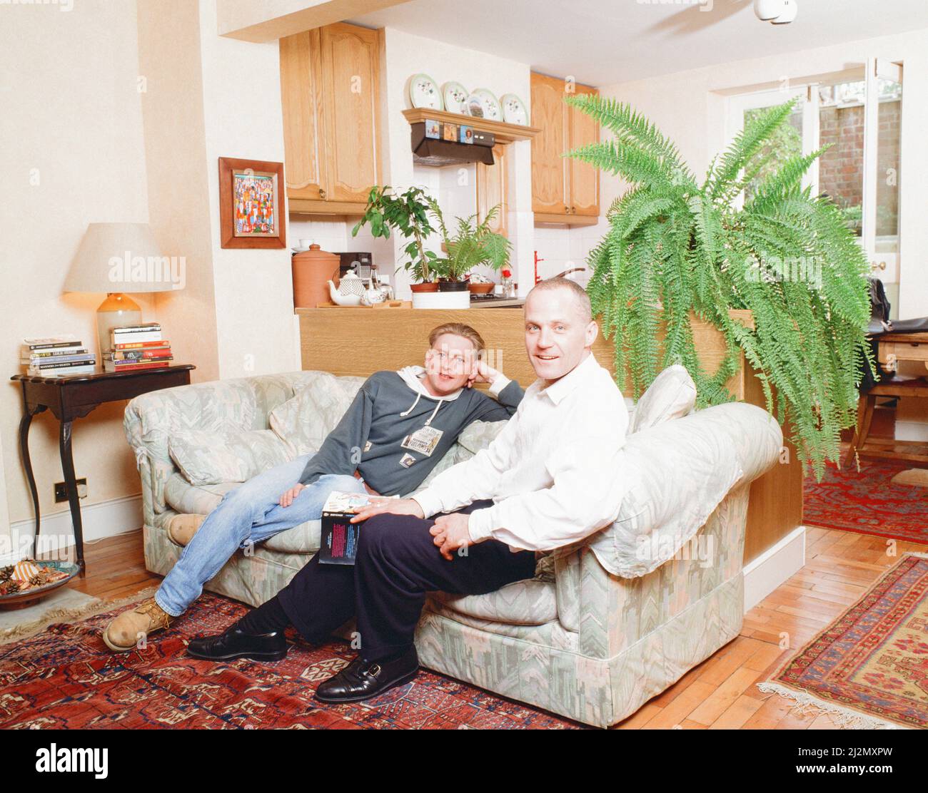 Michael Cashman, actor and partner Paul Cottingham, pictured at home ...