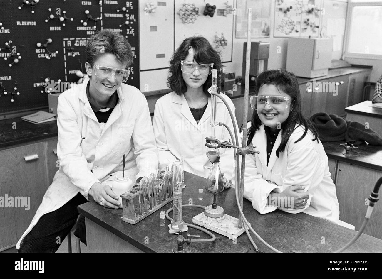 Pure chemistry... Greenhead College science students (from left) Andrew ...