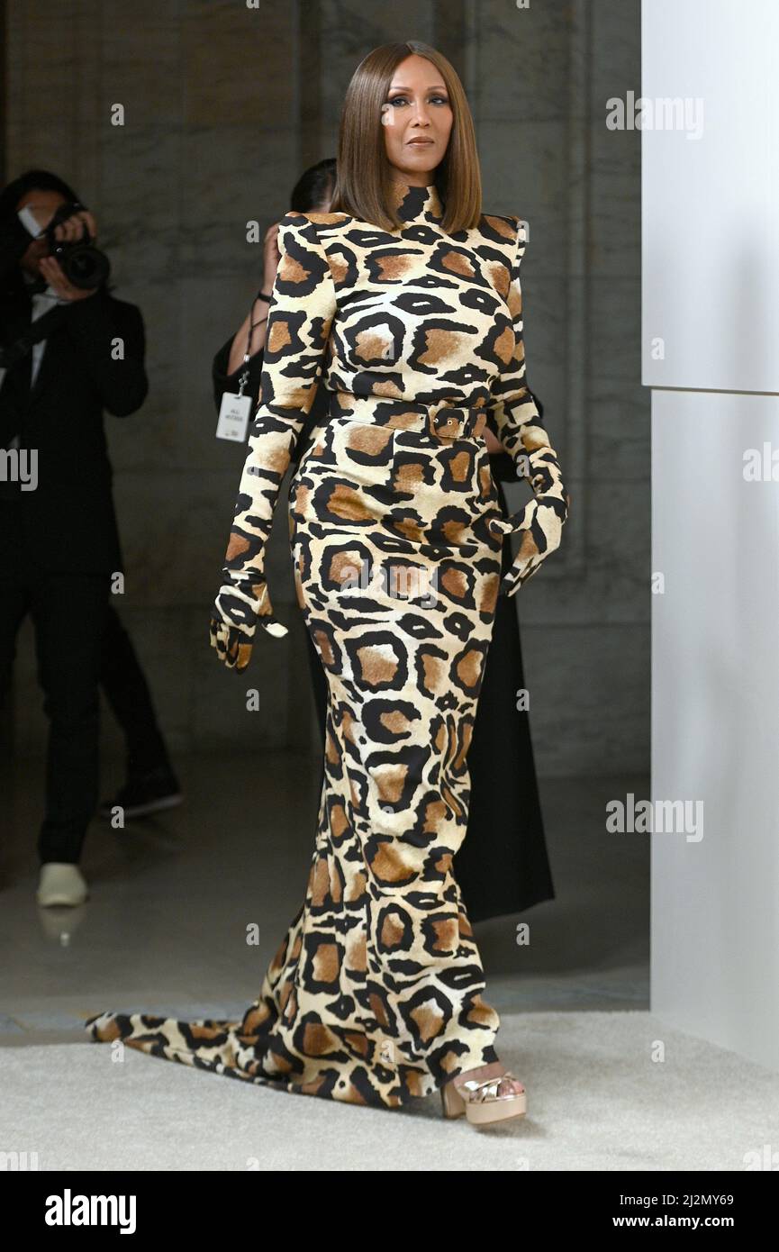New York, USA. 02nd Apr, 2022. Model Iman attends The Fifteen Percent ...