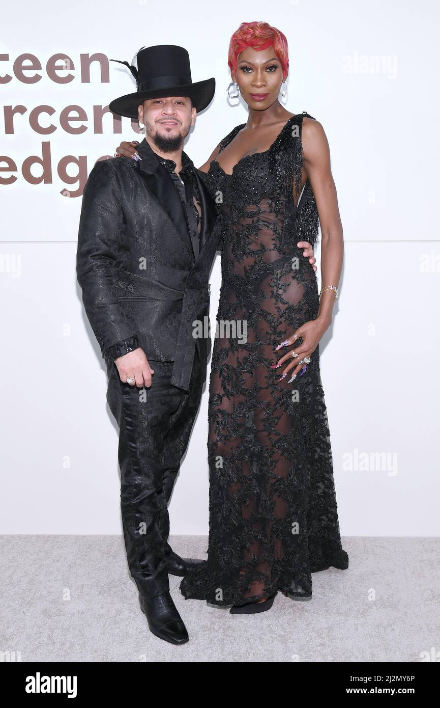 New York, USA. 02nd Apr, 2022. (L-R) Edwin Torres and Dominique Jackson ...
