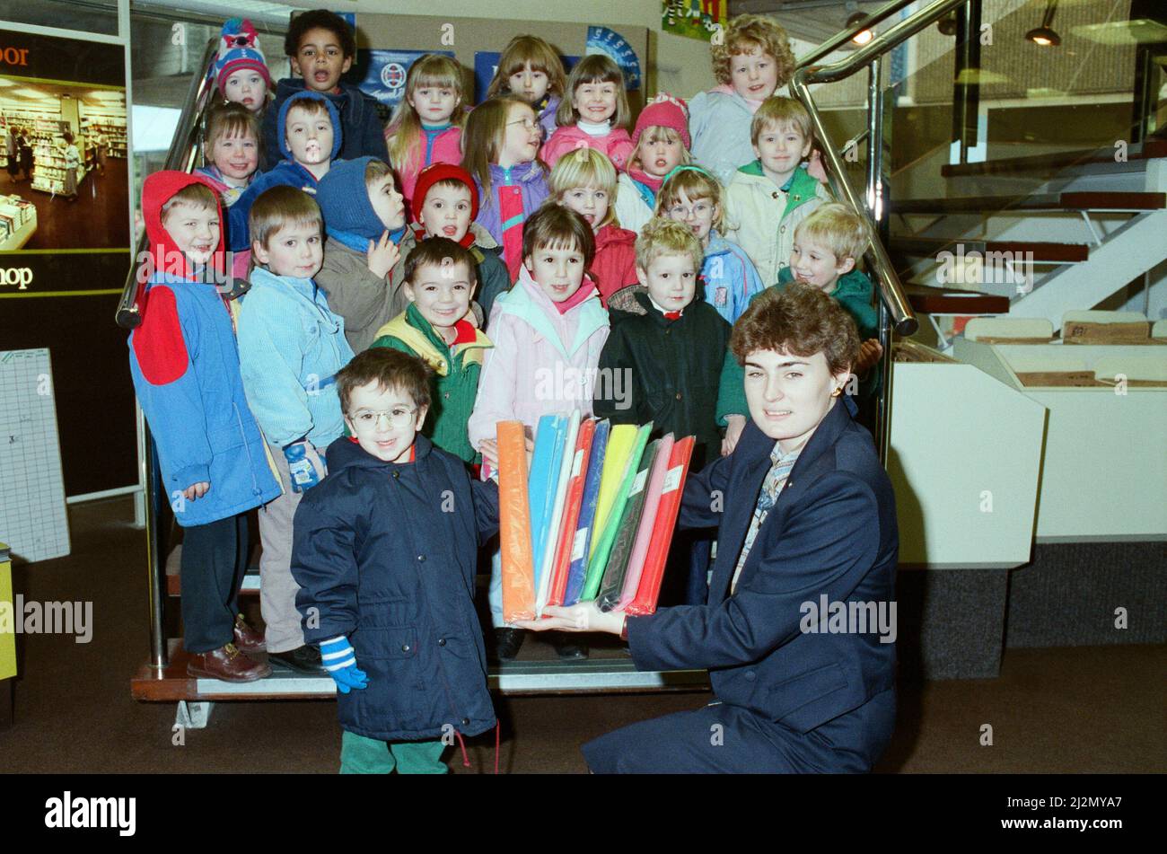 Luke Walker, from Marsden Nursery School, is seen with classmates who ...