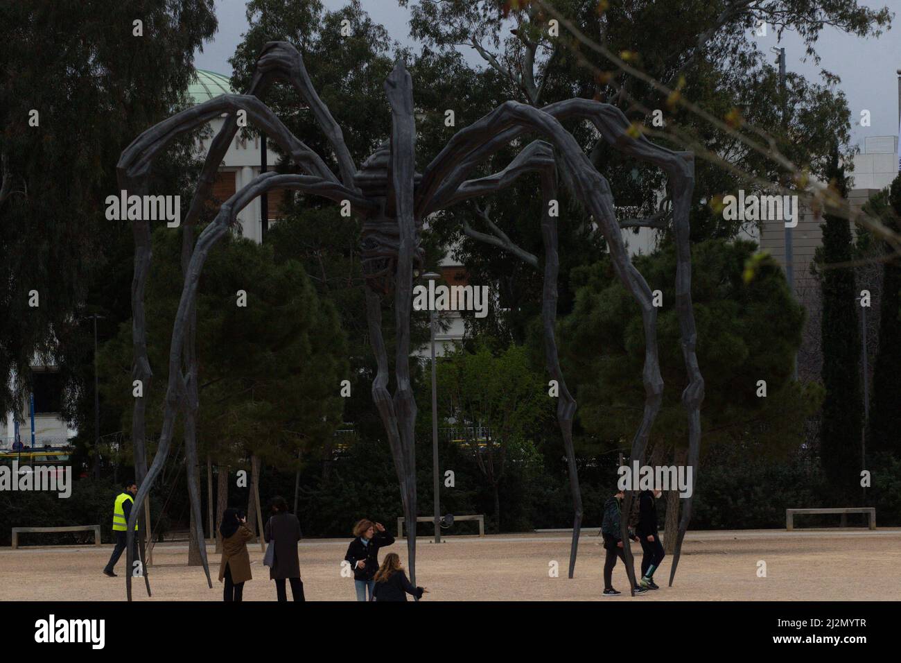 The sculpture "Maman" (1999) by French-US artist Louise Bourgeois is ...
