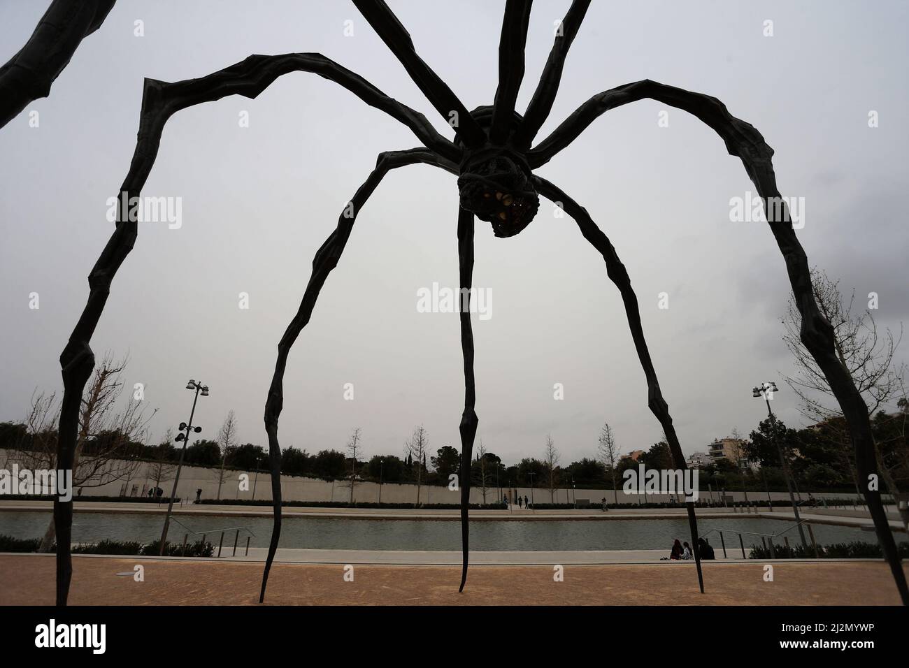 The sculpture "Maman" (1999) by French-US artist Louise Bourgeois is ...