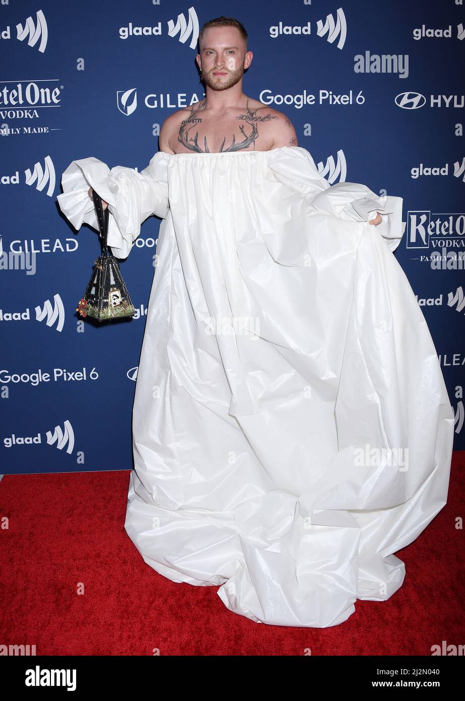 August Getty at the 33rd Annual GLAAD Media Awards held at the Beverly ...