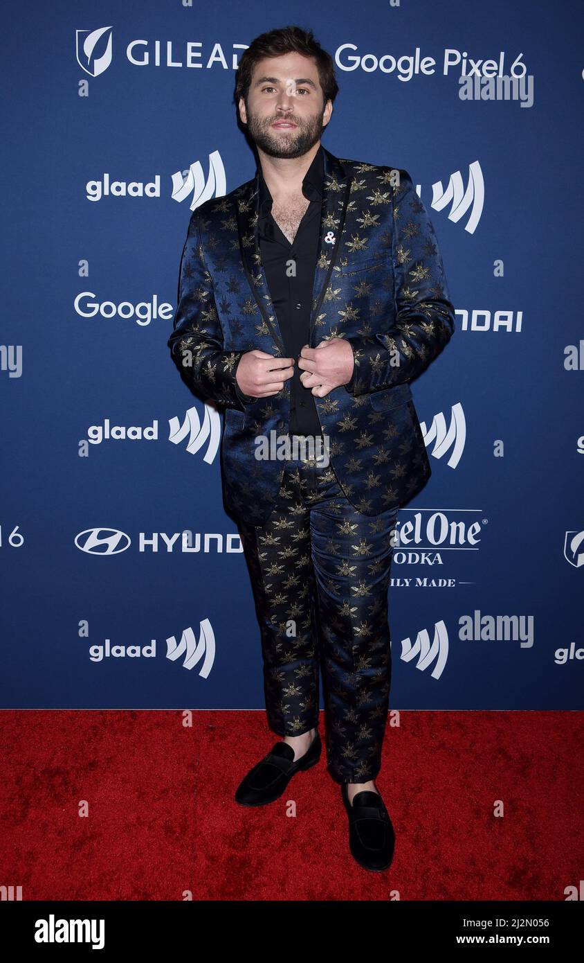 Jake Borelli at the 33rd Annual GLAAD Media Awards held at the Beverly ...