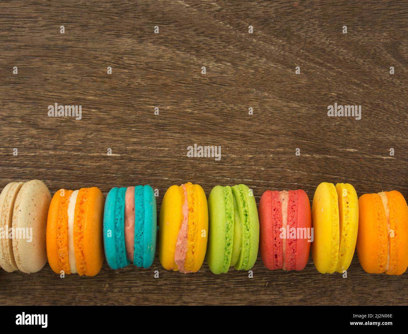 macaron or macaroon is dessert originated from France Stock Photo - Alamy