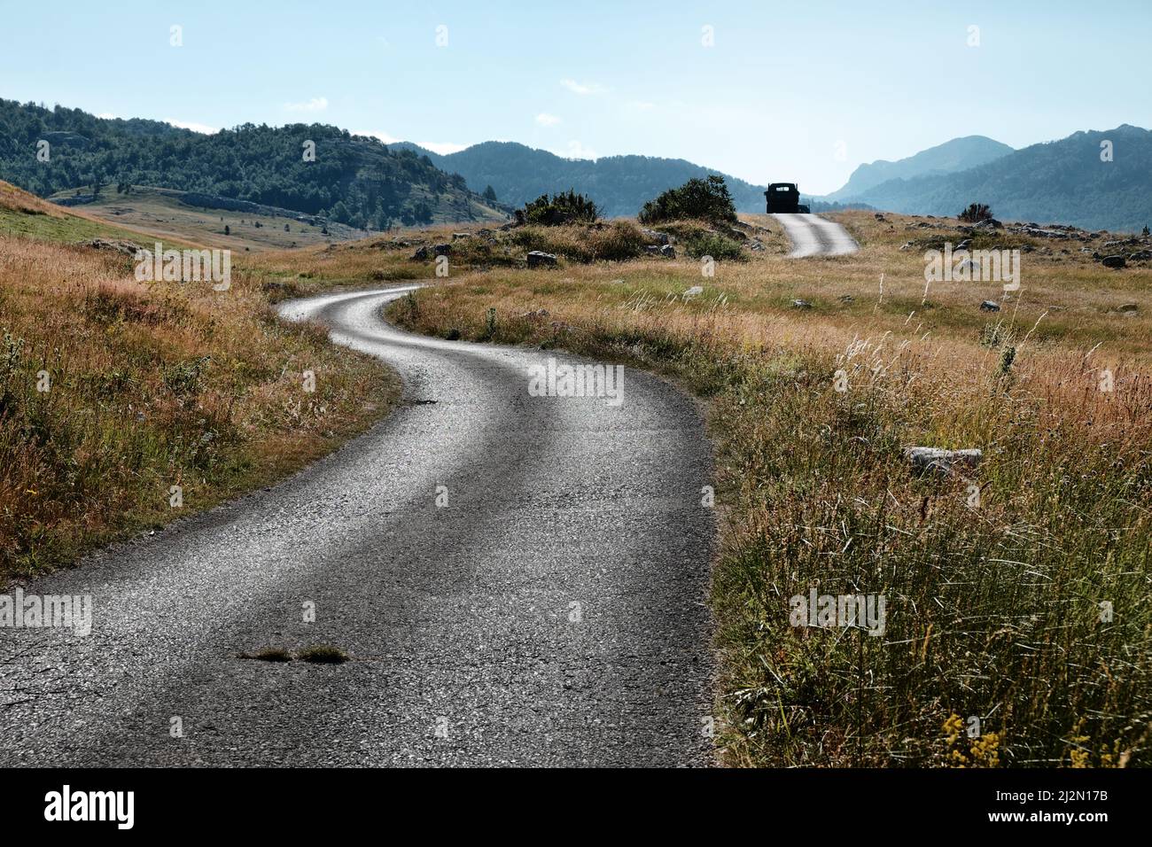 Rural country scene path winding hi-res stock photography and images ...