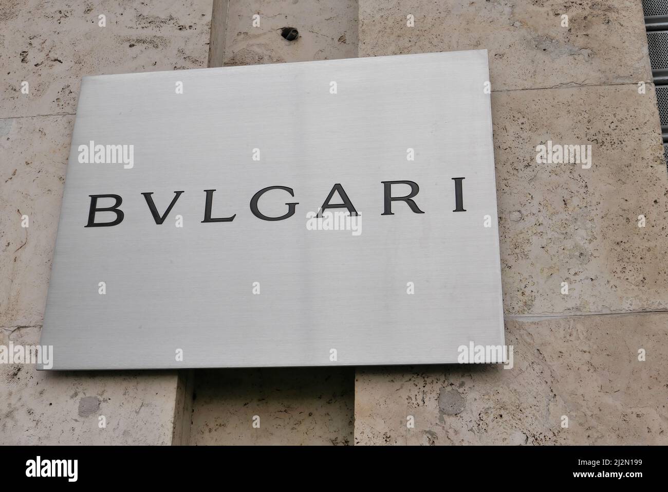 Bulgari sign hi-res stock photography and images - Alamy