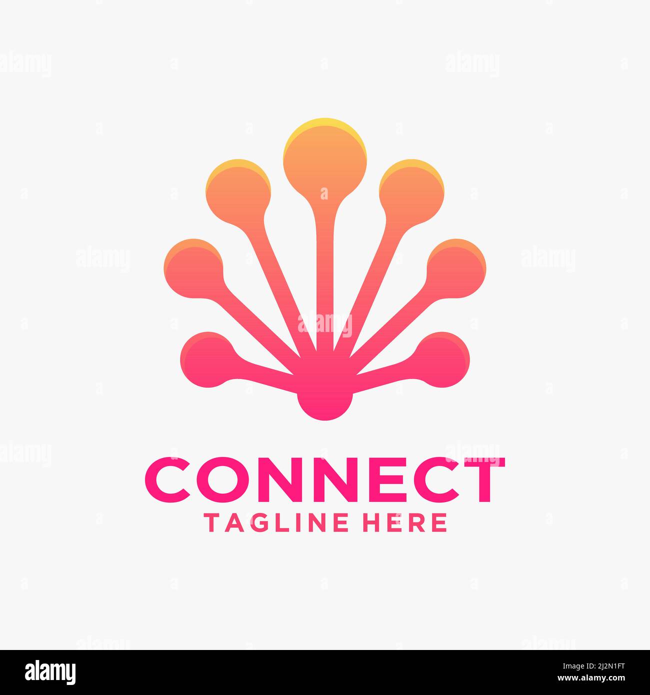 Connect tech logo design Stock Vector Image & Art - Alamy