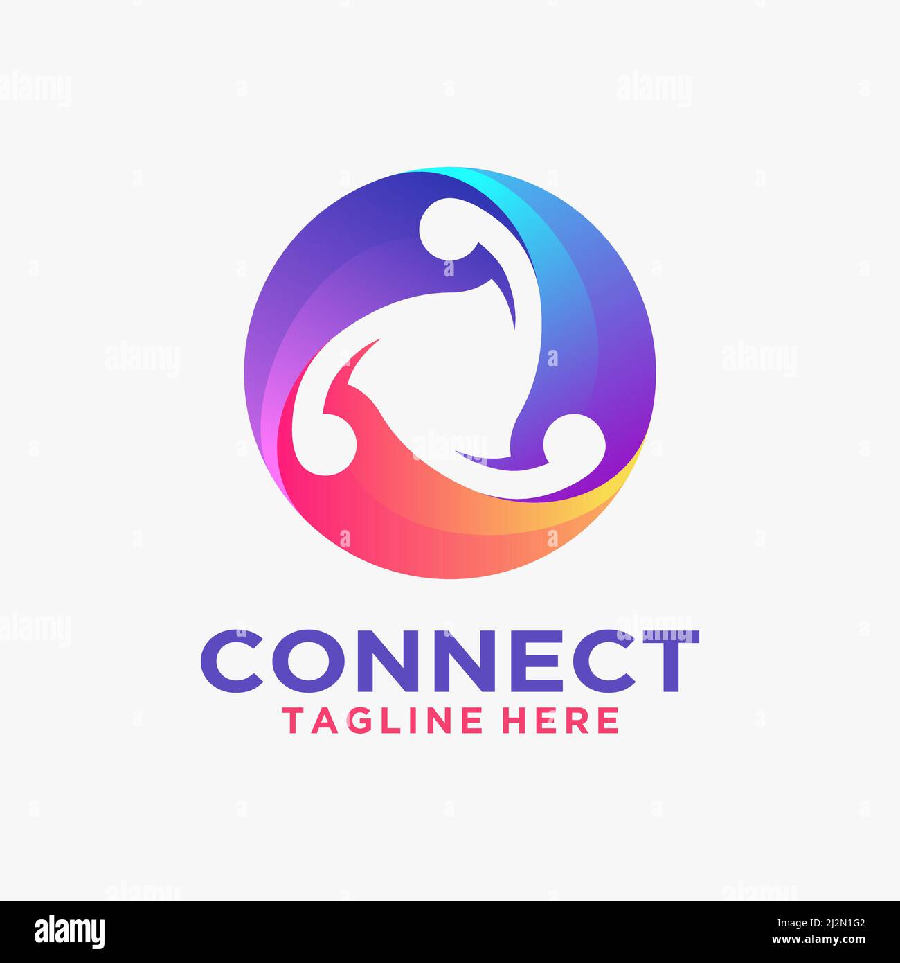 Circular connect logo design Stock Vector Image & Art - Alamy