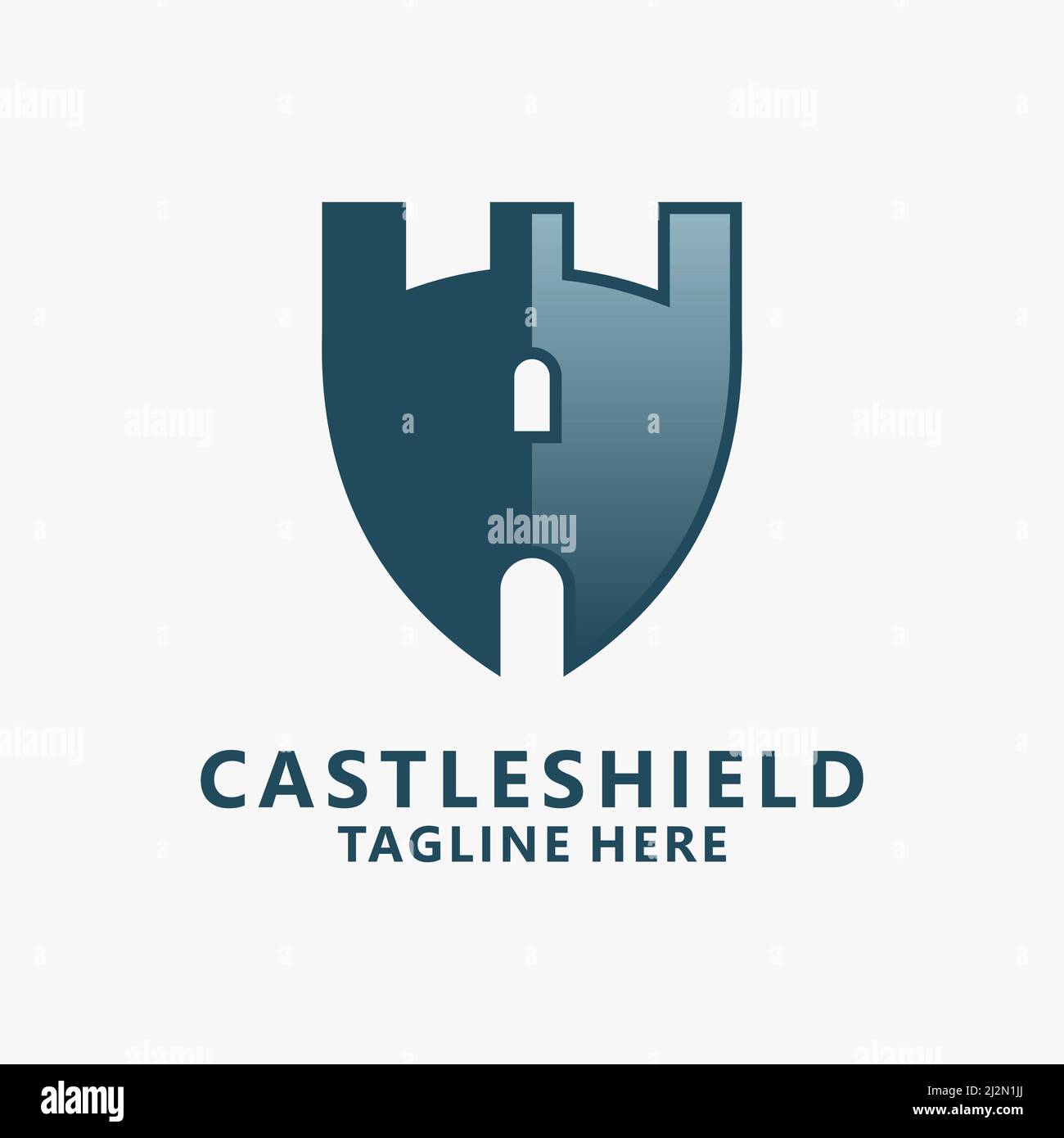 Castle shield logo design Stock Vector Image & Art - Alamy