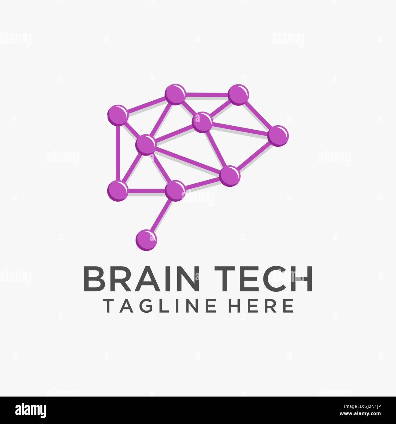 Brain tech logo design Stock Vector Image & Art - Alamy