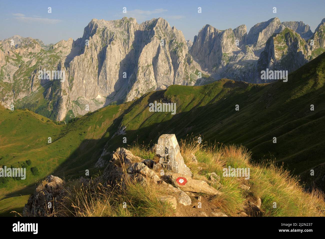 Karanfili Peaks Group in Prokletije Mountains, Montenegro Stock Photo ...