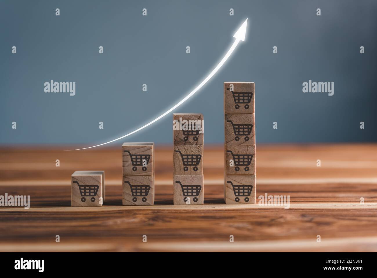 Trend Increase of Online Shopping Purchase Concept, Business Marketing ...