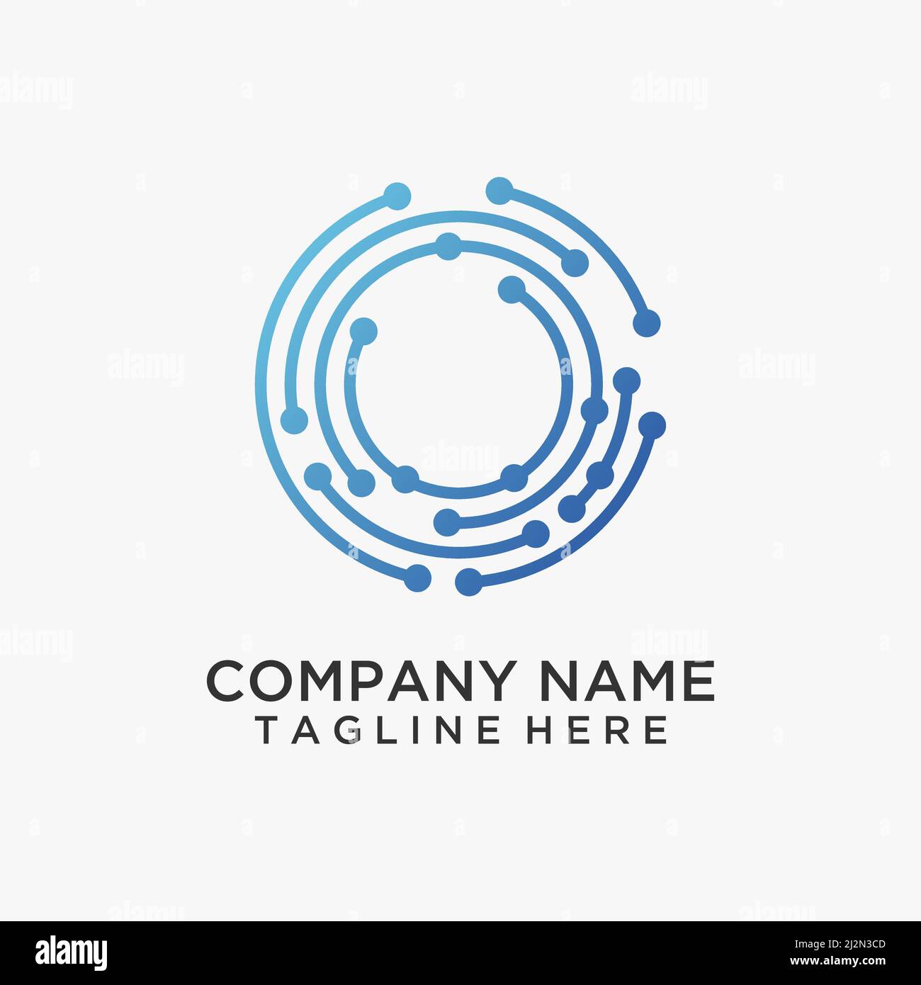 Circle tech logo design Stock Vector Image & Art - Alamy
