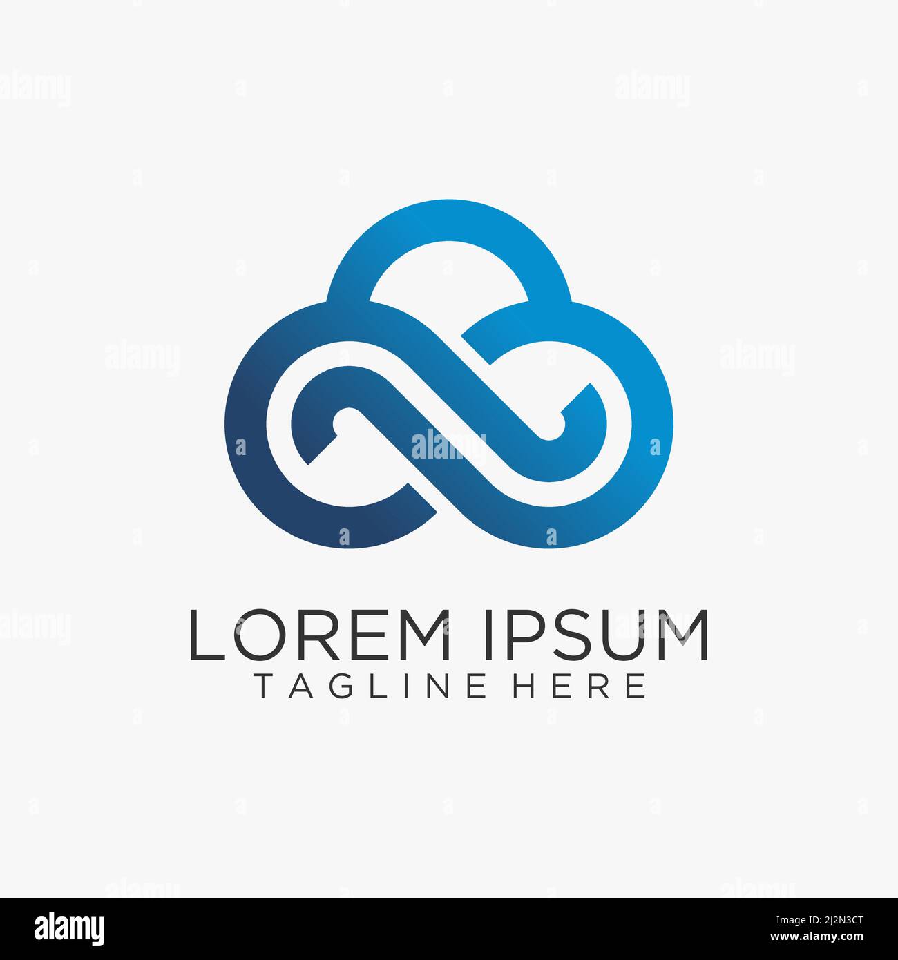 Infinity cloud logo design Stock Vector Image & Art - Alamy