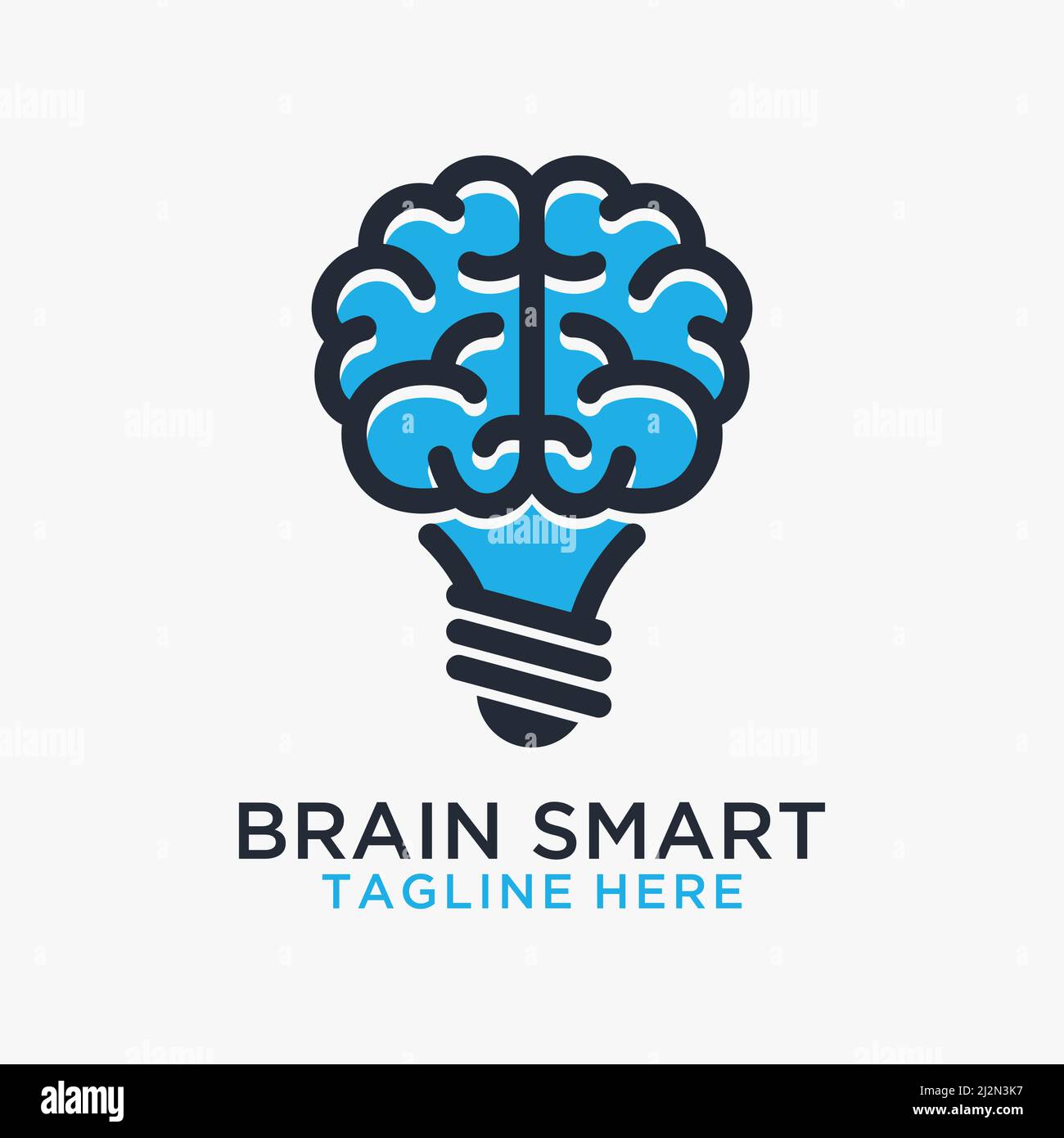Brain smart logo design Stock Vector Image & Art - Alamy