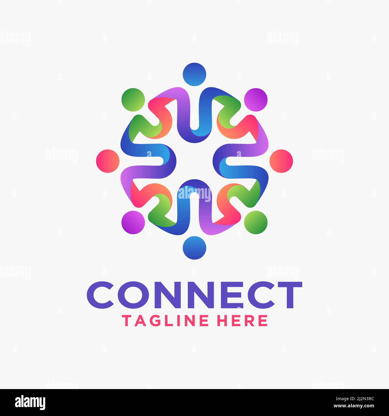Circular connect logo design Stock Vector Image & Art - Alamy