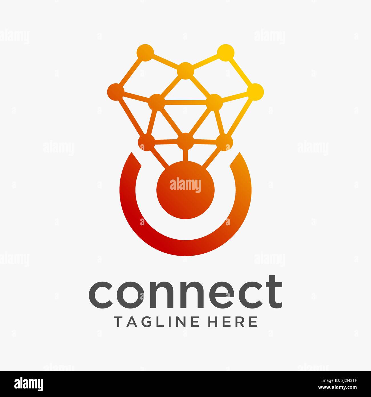 Point tech connect logo design Stock Vector Image & Art - Alamy