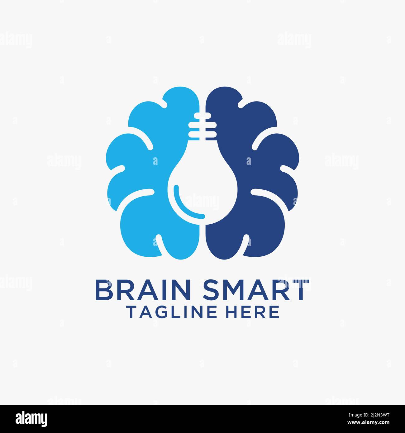 Brain smart logo design Stock Vector Image & Art - Alamy