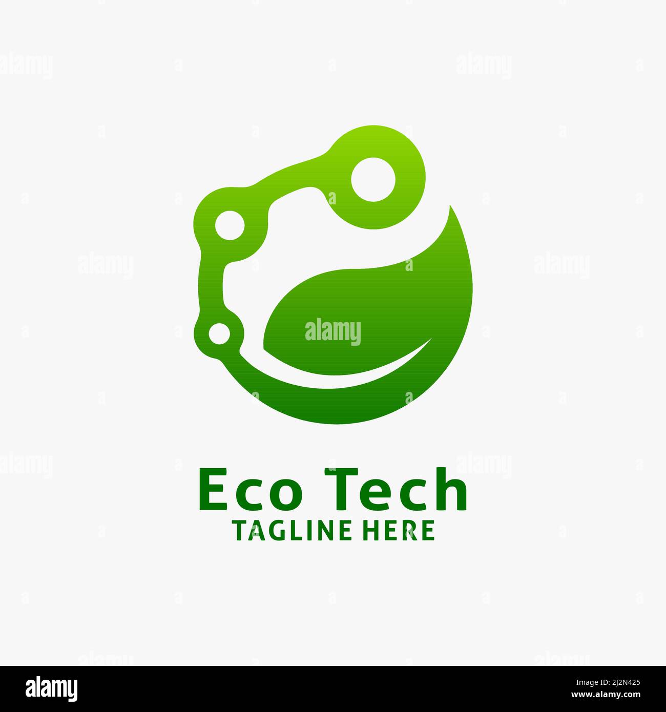 Nature tech logo design Stock Vector Image & Art - Alamy