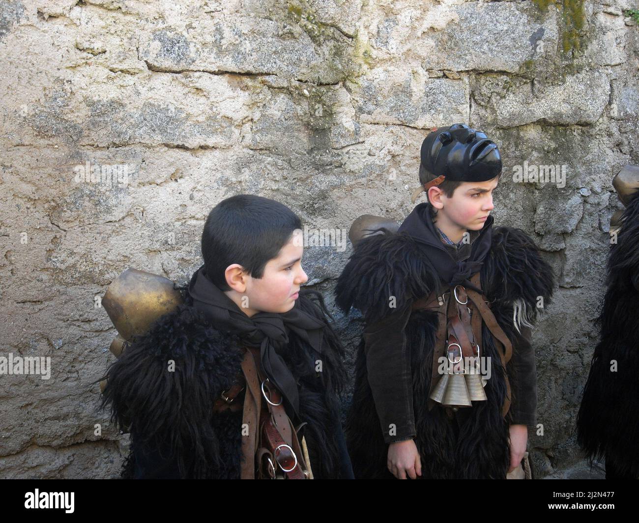 Mamoiada, Sardinia. Mammuthones traditional carnival Stock Photo - Alamy