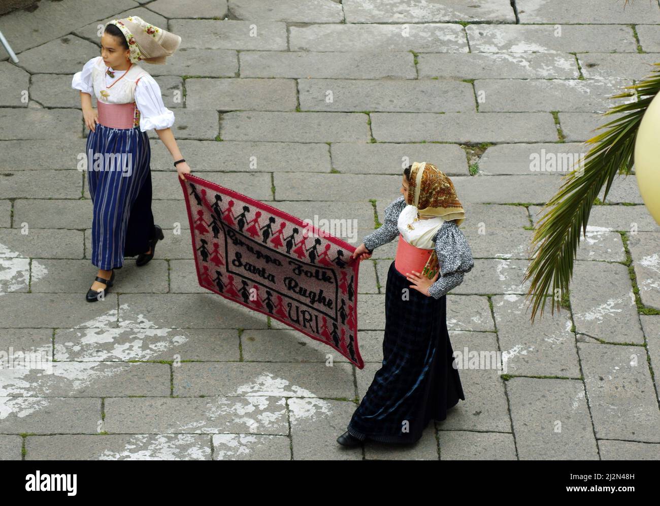 Sassari, Sardinia, Italy. Cavalcata Sarda, traditional parade of ...