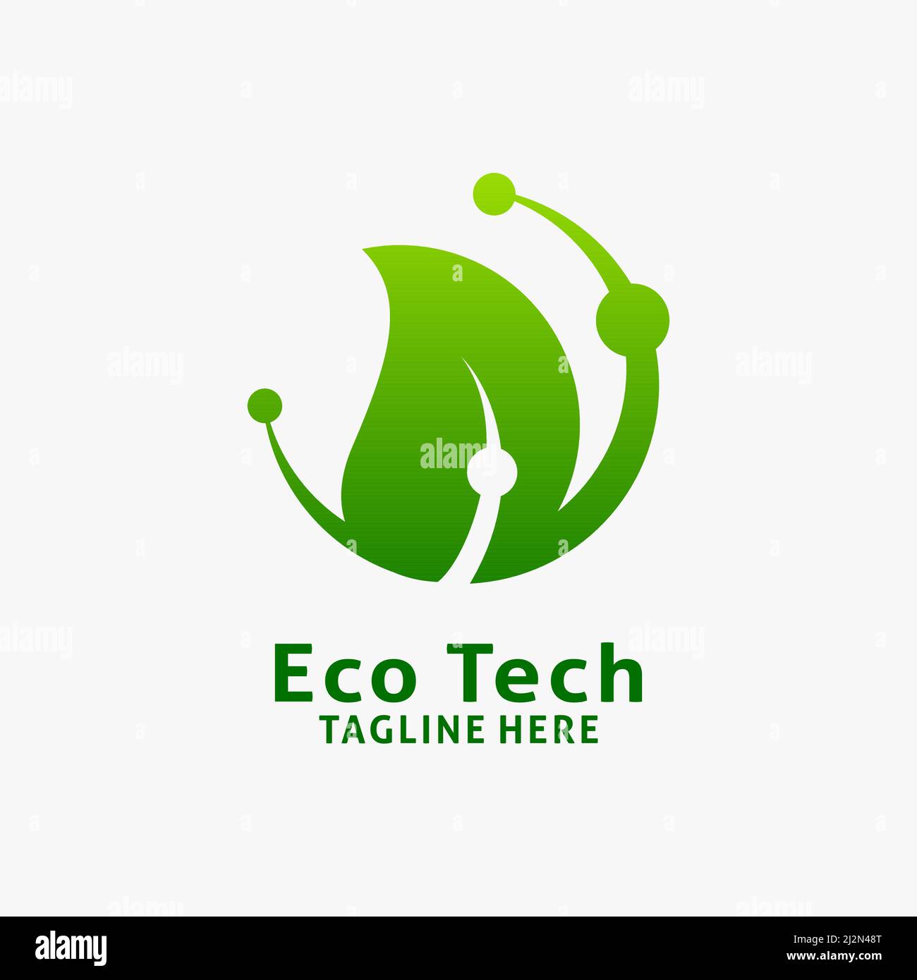 Nature tech logo design Stock Vector Image & Art - Alamy