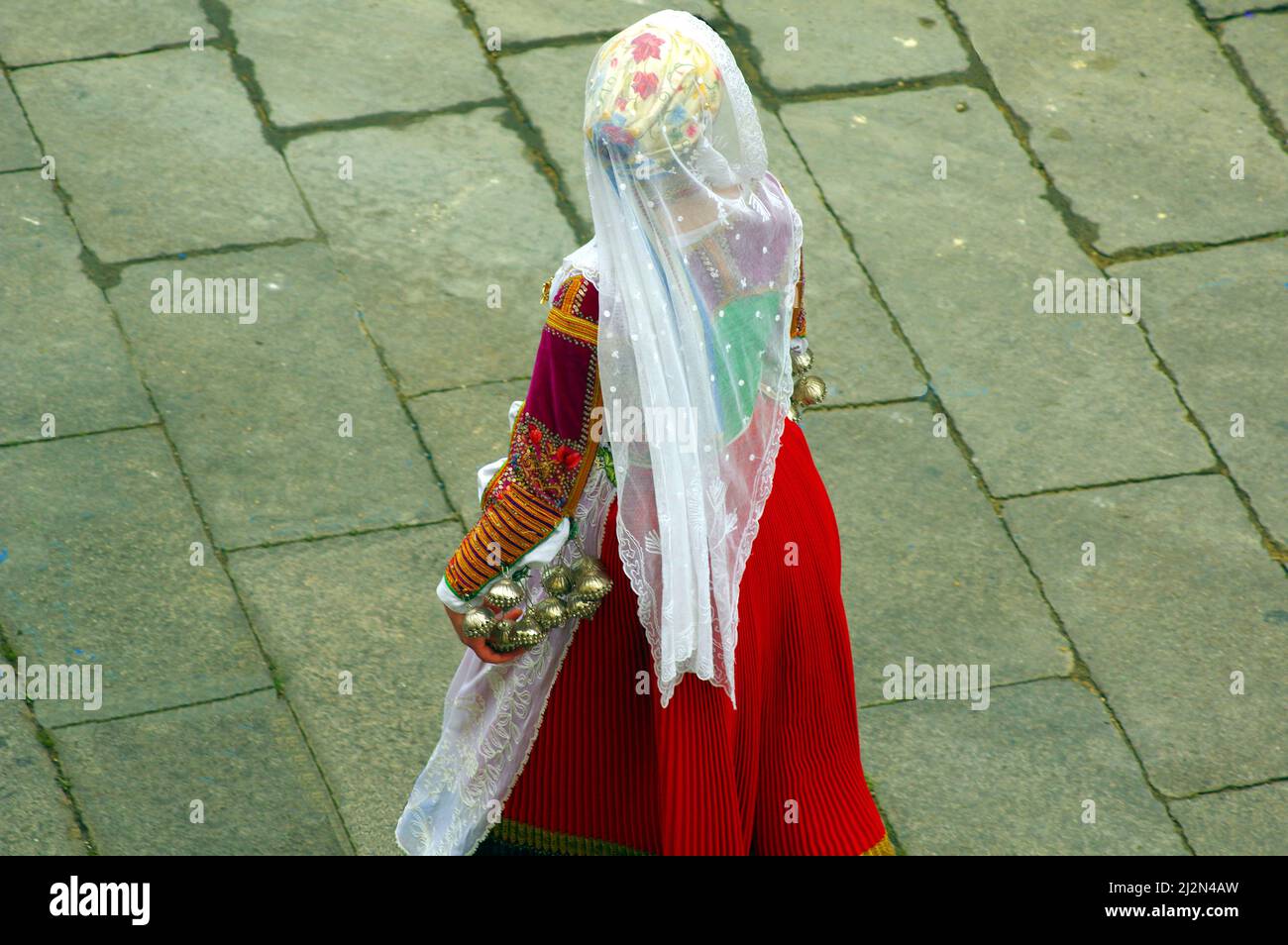 Sassari, Sardinia, Italy. Cavalcata Sarda, traditional parade of ...