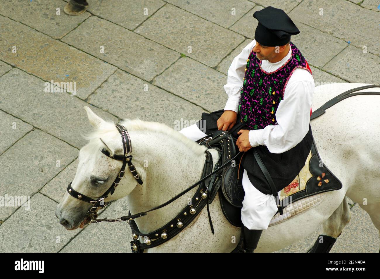 Sassari, Sardinia, Italy. Cavalcata Sarda, traditional parade of ...