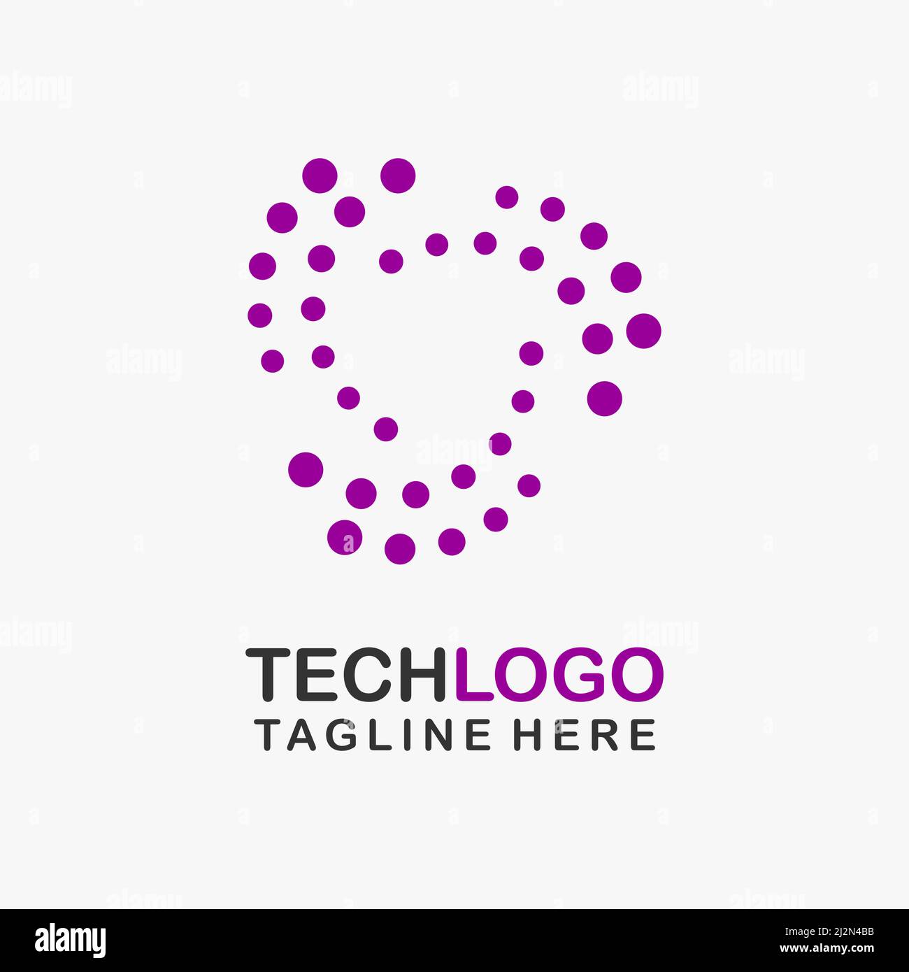 Abstract tech logo design Stock Vector Image & Art - Alamy