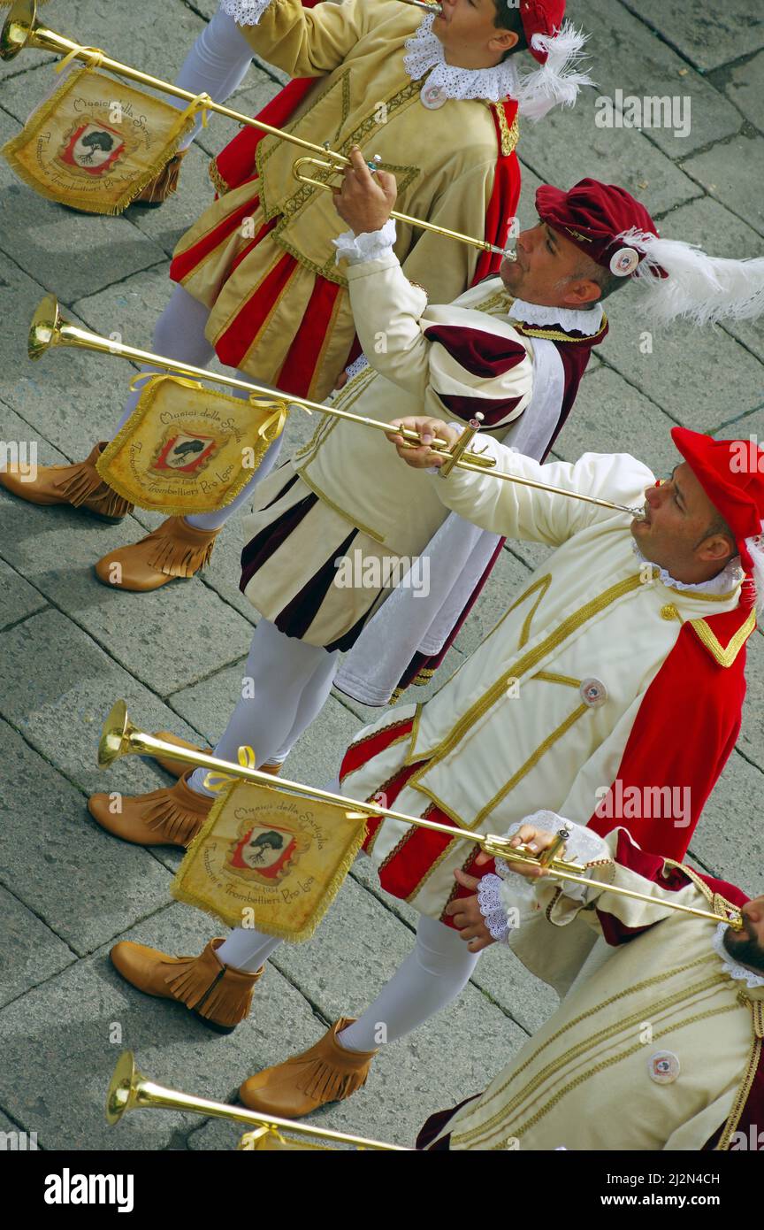 Sassari, Sardinia, Italy. Cavalcata Sarda, traditional parade of ...