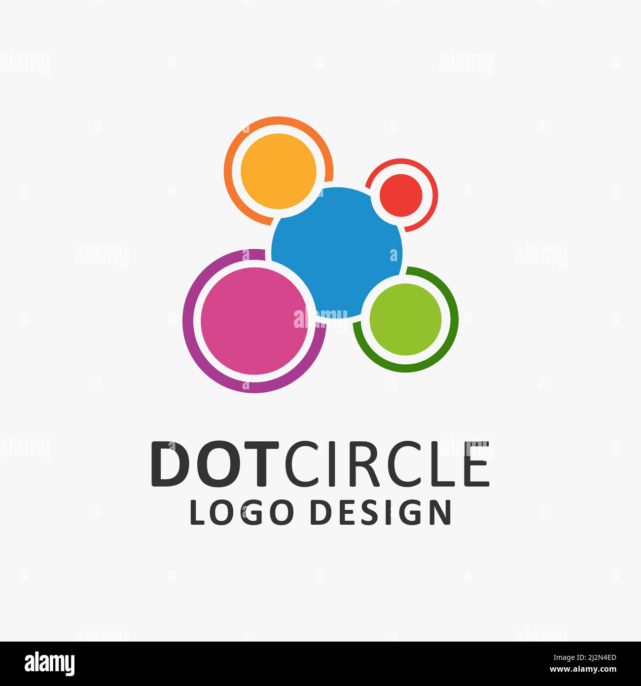Abstract dot circle logo design Stock Vector Image & Art - Alamy