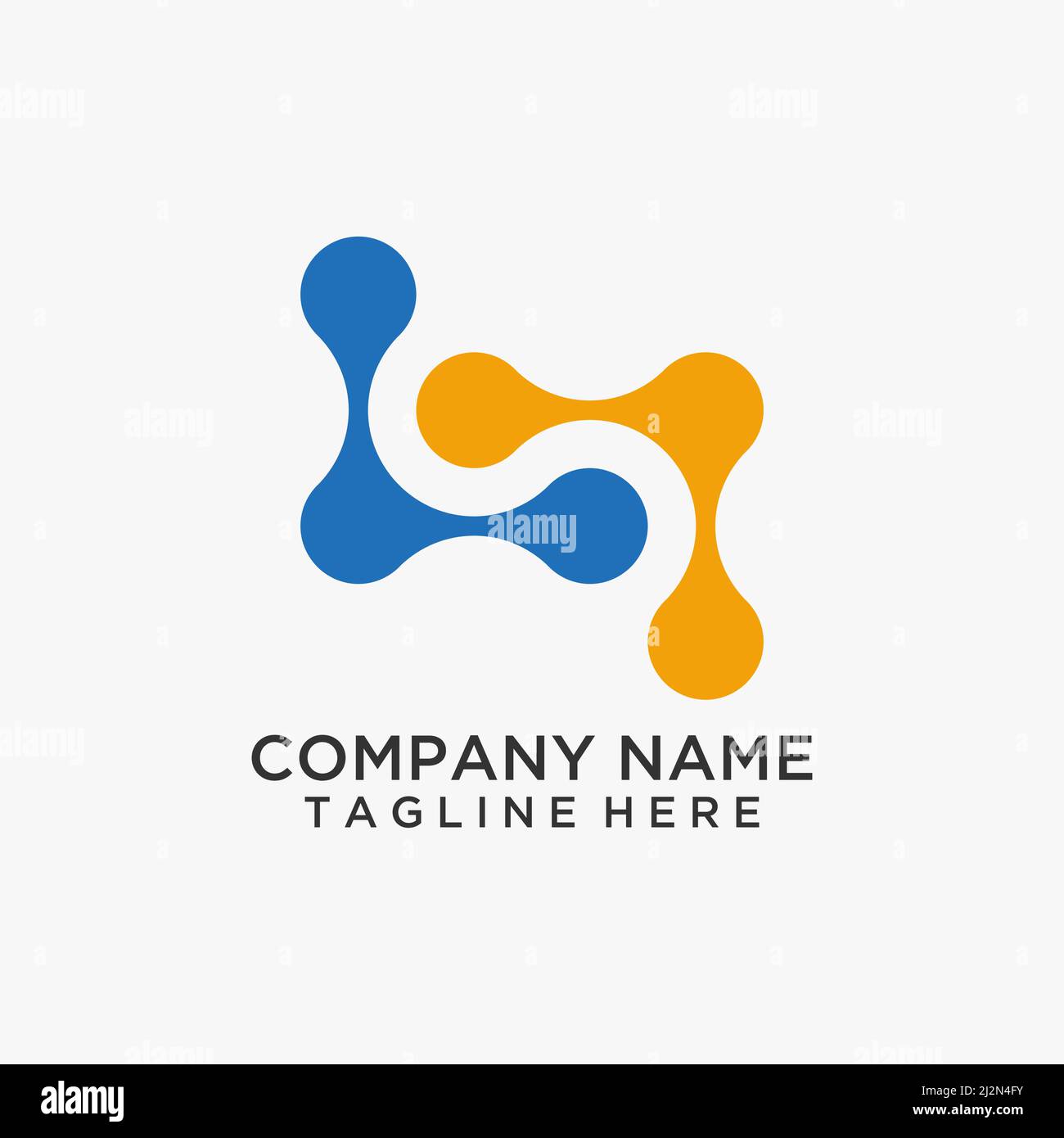 Abstract tech connect logo design Stock Vector Image & Art - Alamy