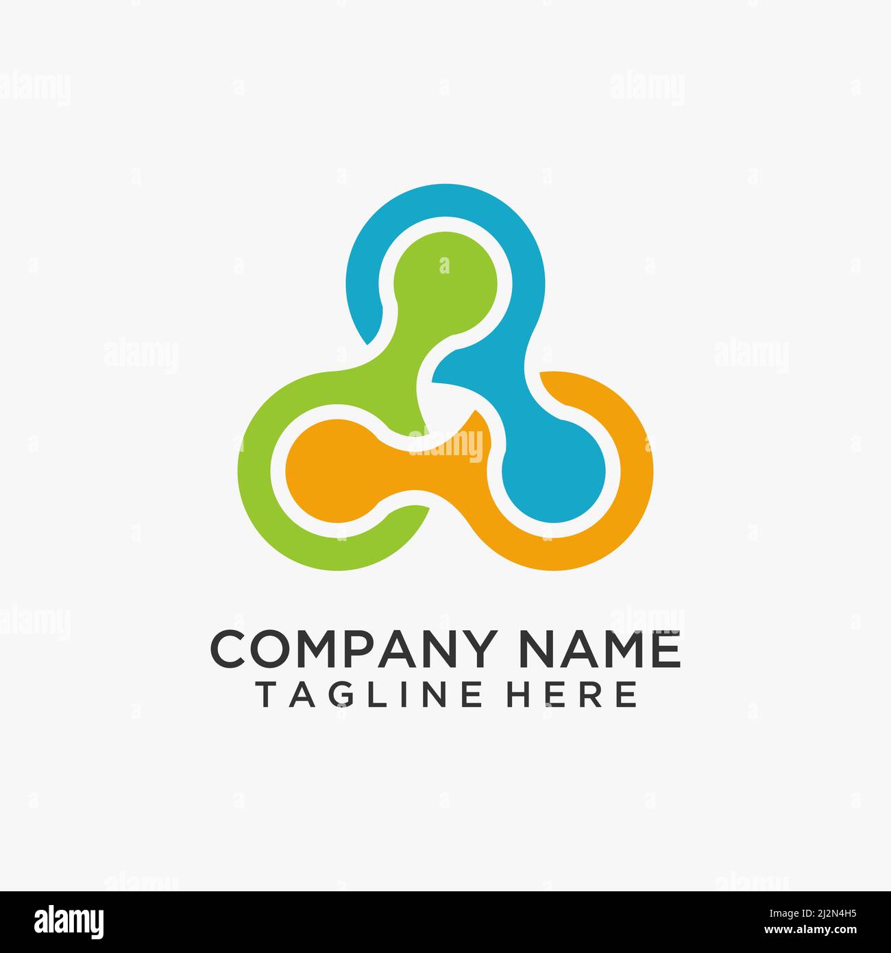 Triangular connect logo design Stock Vector Image & Art - Alamy