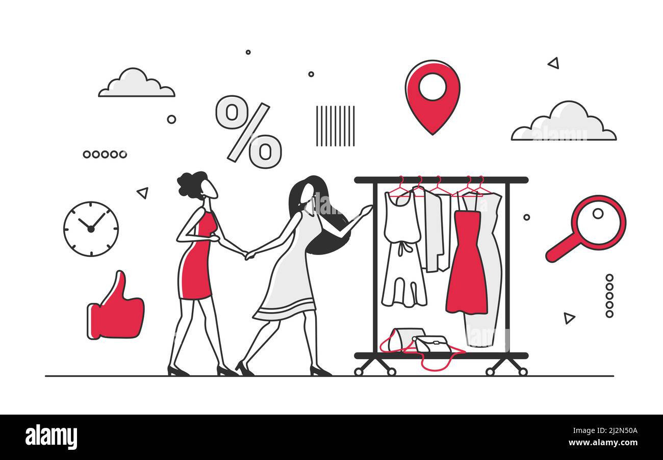 Discount outlet department store Stock Vector Images - Alamy