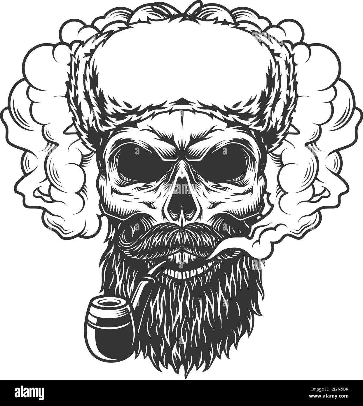 Hat ushanka Black and White Stock Photos & Images - Alamy