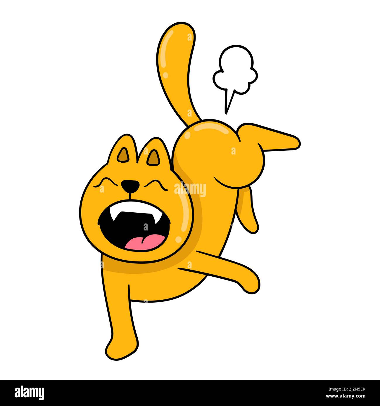 Screaming emoticon icon cartoon Cut Out Stock Images & Pictures - Alamy