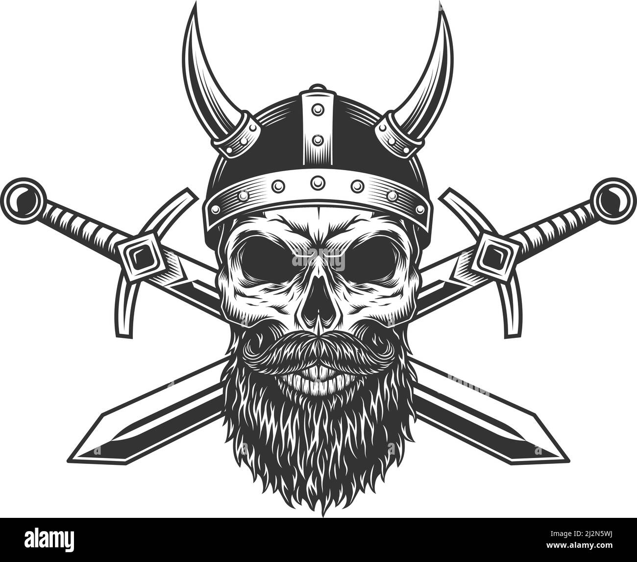 Viking Skull Beard
