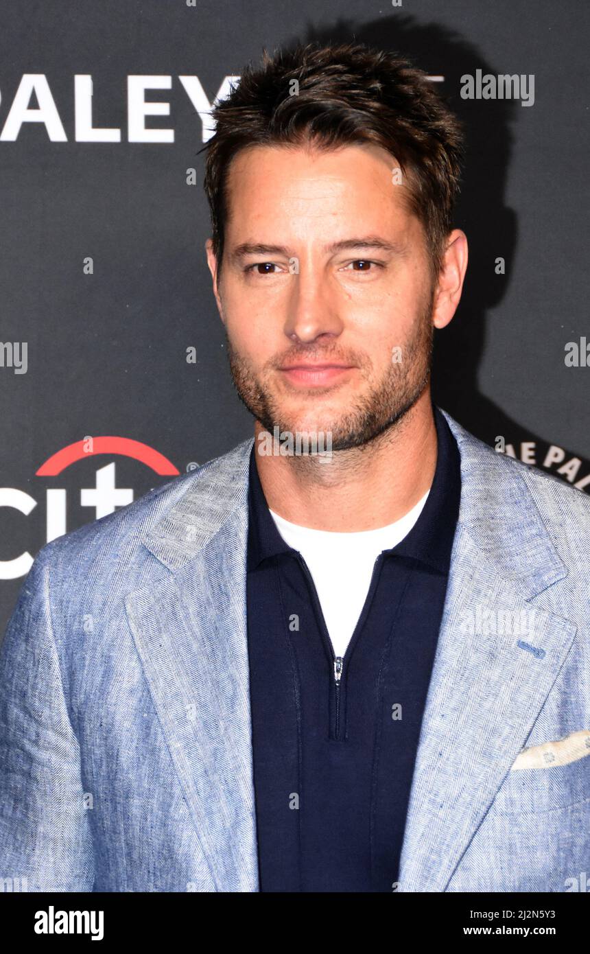 Hollywood, California, USA 2nd April 2022 Actor Justin Hartley attends ...