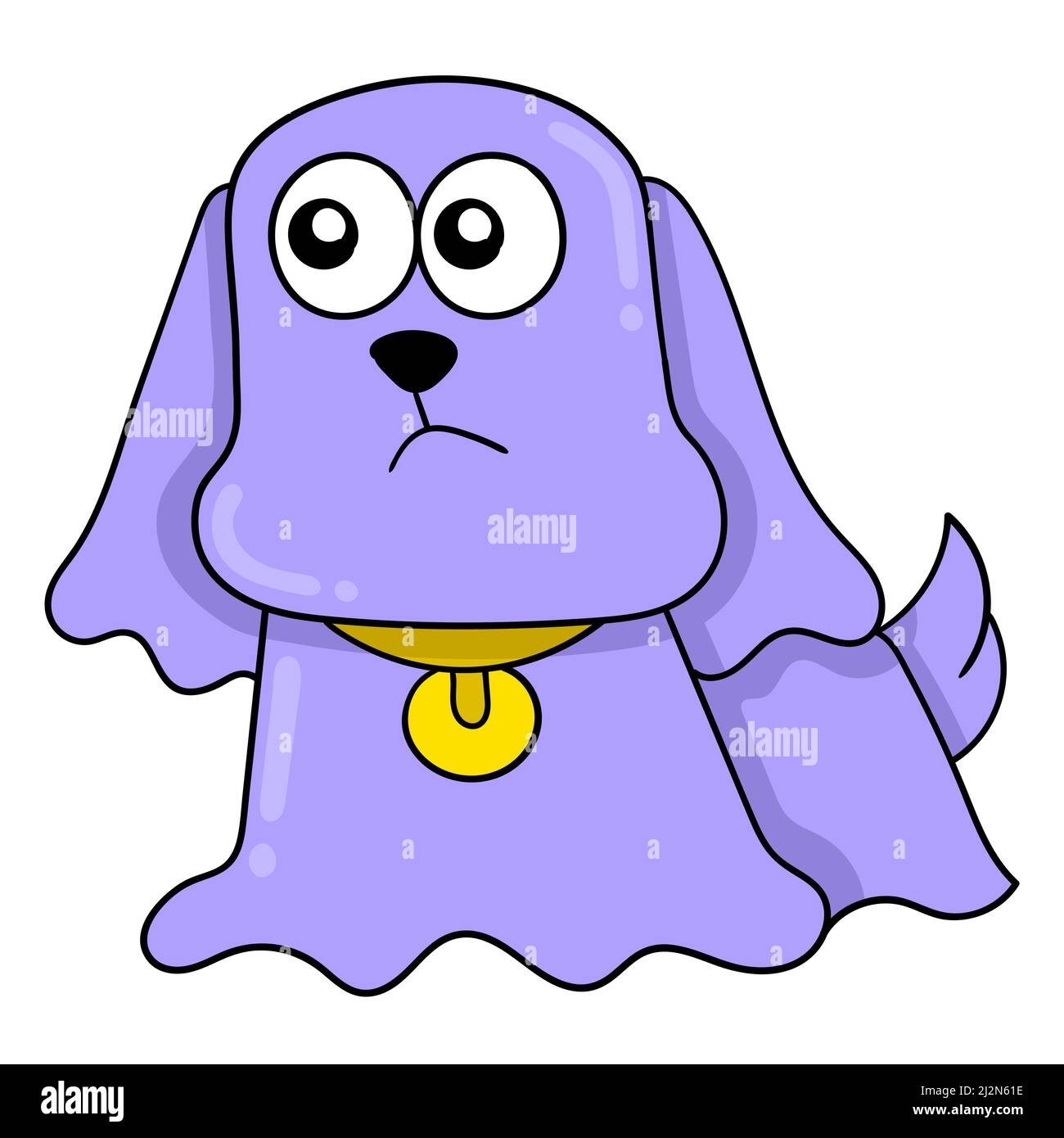 Fat Lady Lost Dog Cartoon