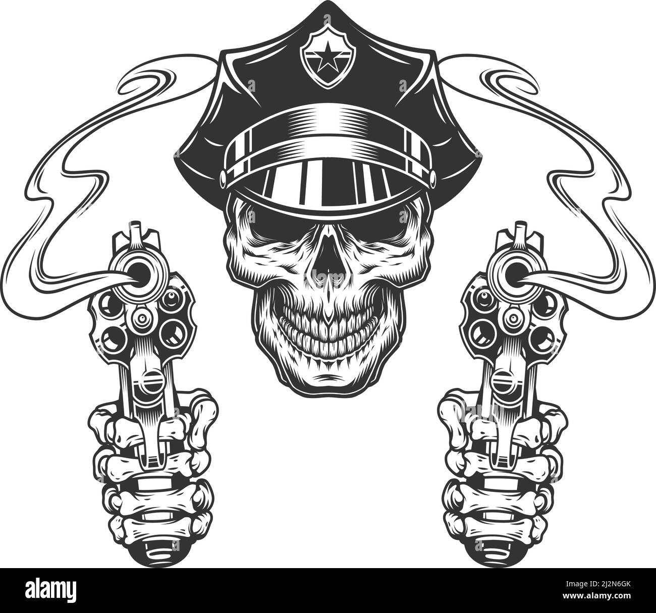 Policeman skeleton hi-res stock photography and images - Alamy