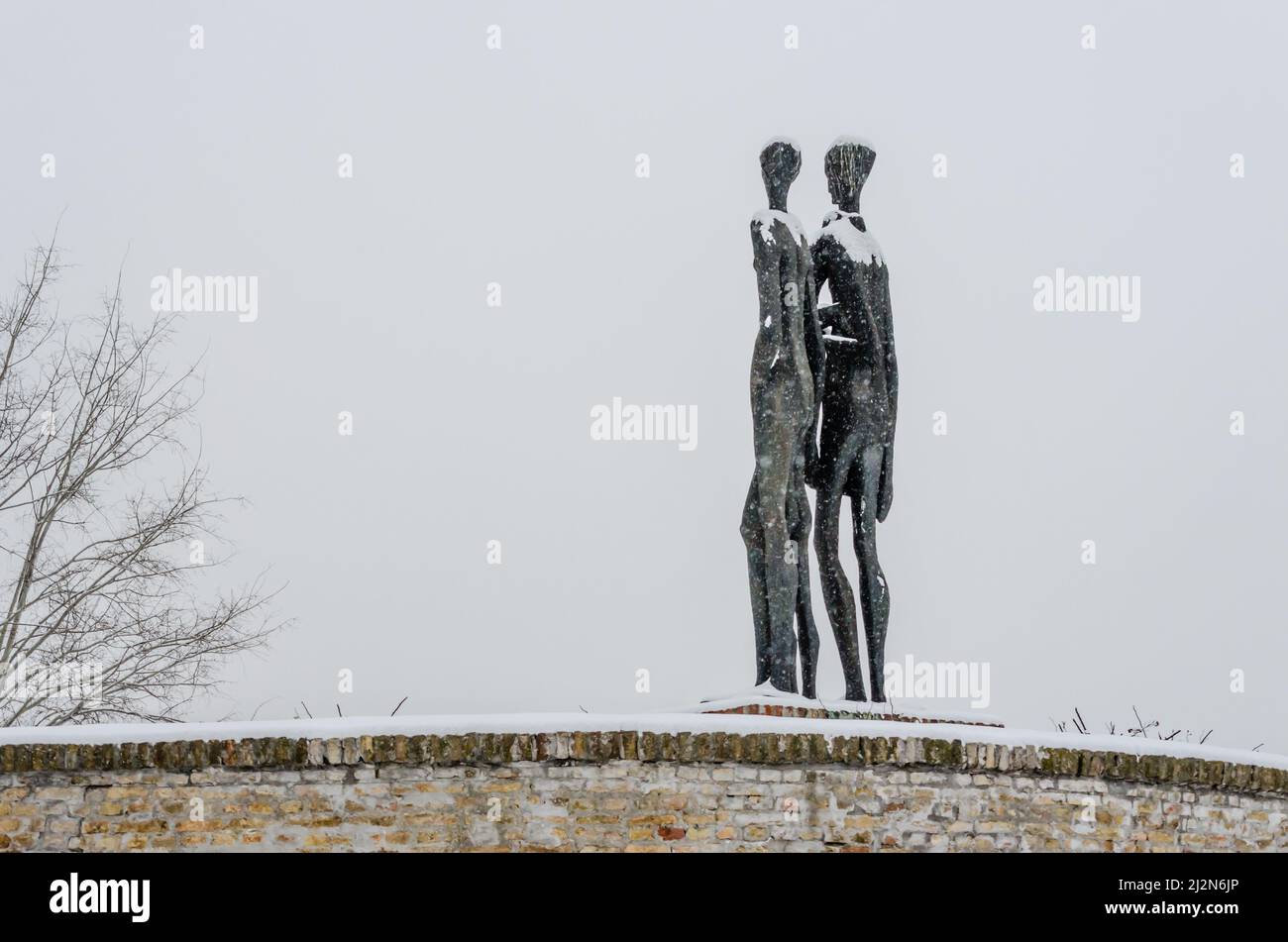 Memorial to the victims of the Novi Sad raid in 1942 on Serbs, Jews and ...