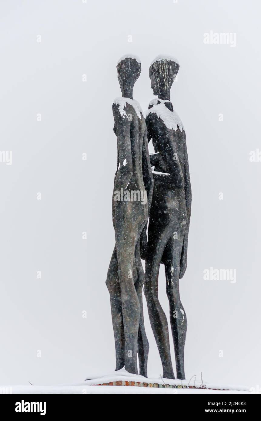 Memorial to the victims of the Novi Sad raid in 1942 on Serbs, Jews and ...