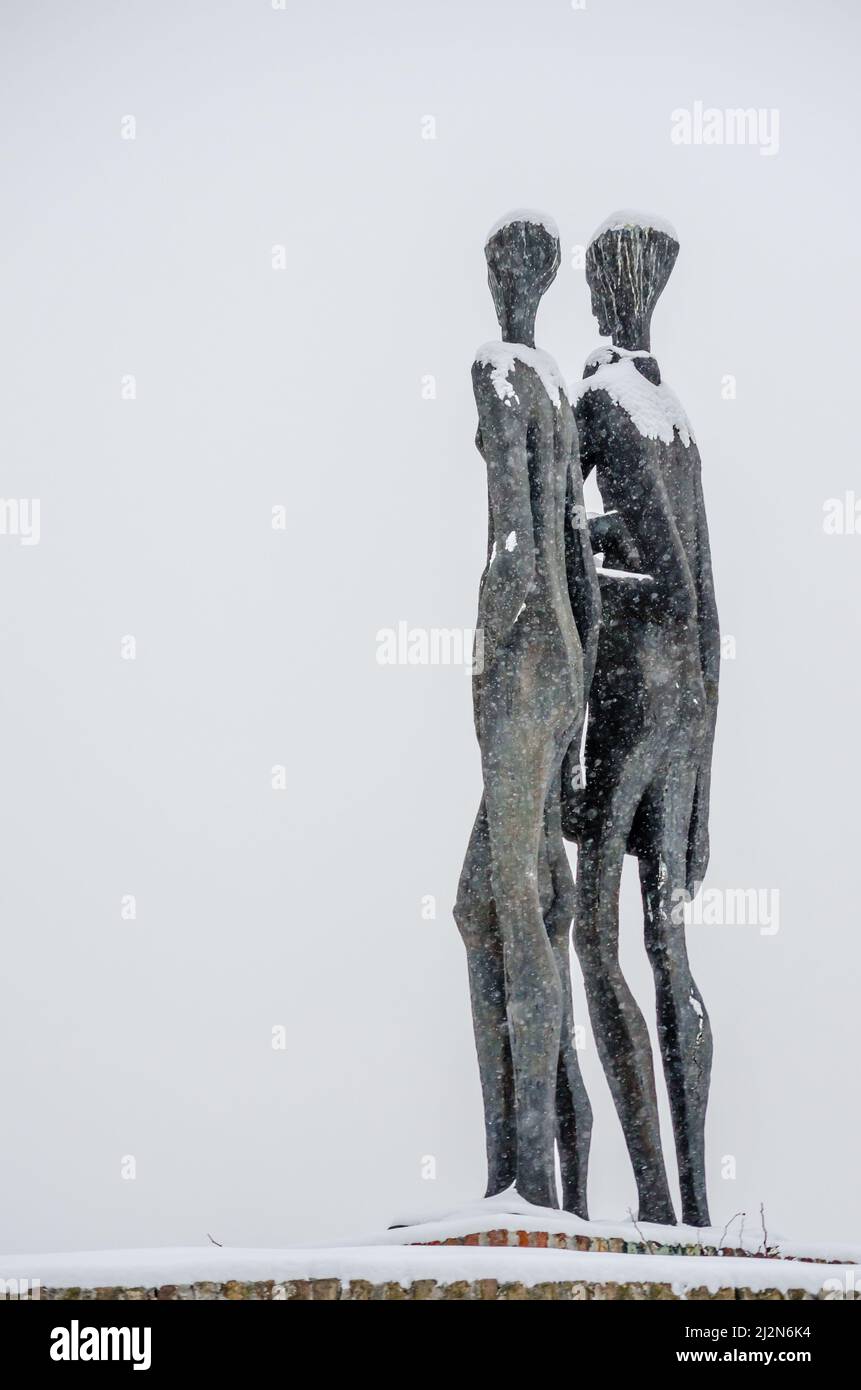 Memorial to the victims of the Novi Sad raid in 1942 on Serbs, Jews and ...