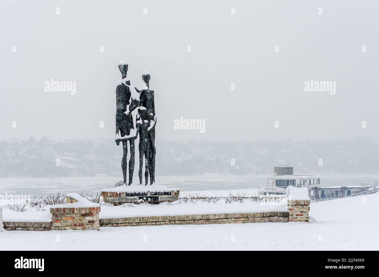 Memorial to the victims of the Novi Sad raid in 1942 on Serbs, Jews and ...